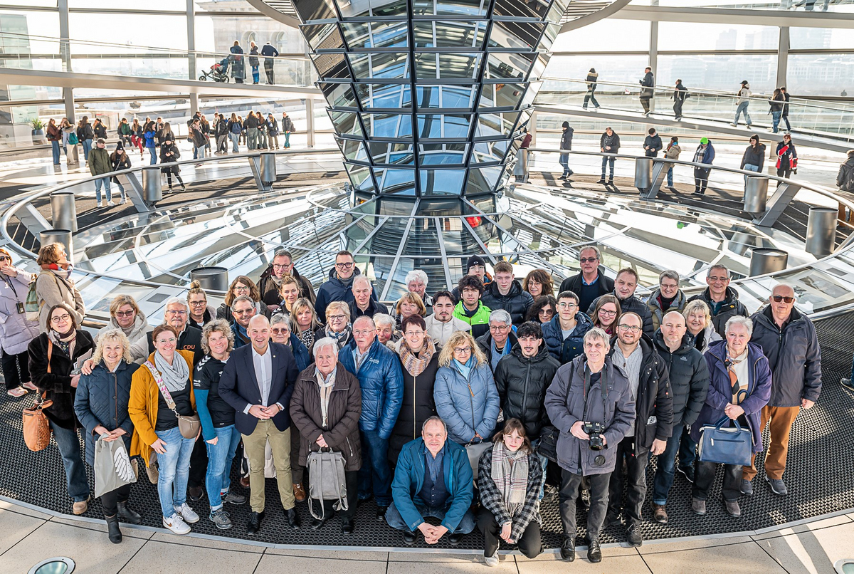 Marc Biadacz empfängt Besuchergruppe aus dem Landkreis Böblingen in der ...